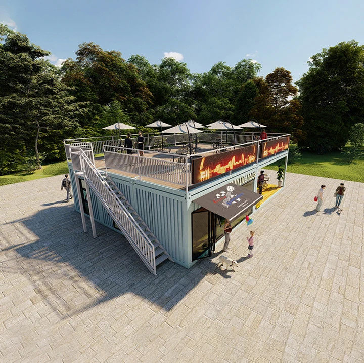 Custom Modified 20 Feet Portable Container Coffee Shop Luxury Container ...