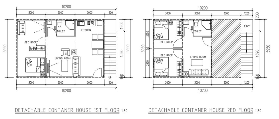 BOX SPACE Casas Pre Fabricadas 3 Bedrooms Prefabricated Module House ...