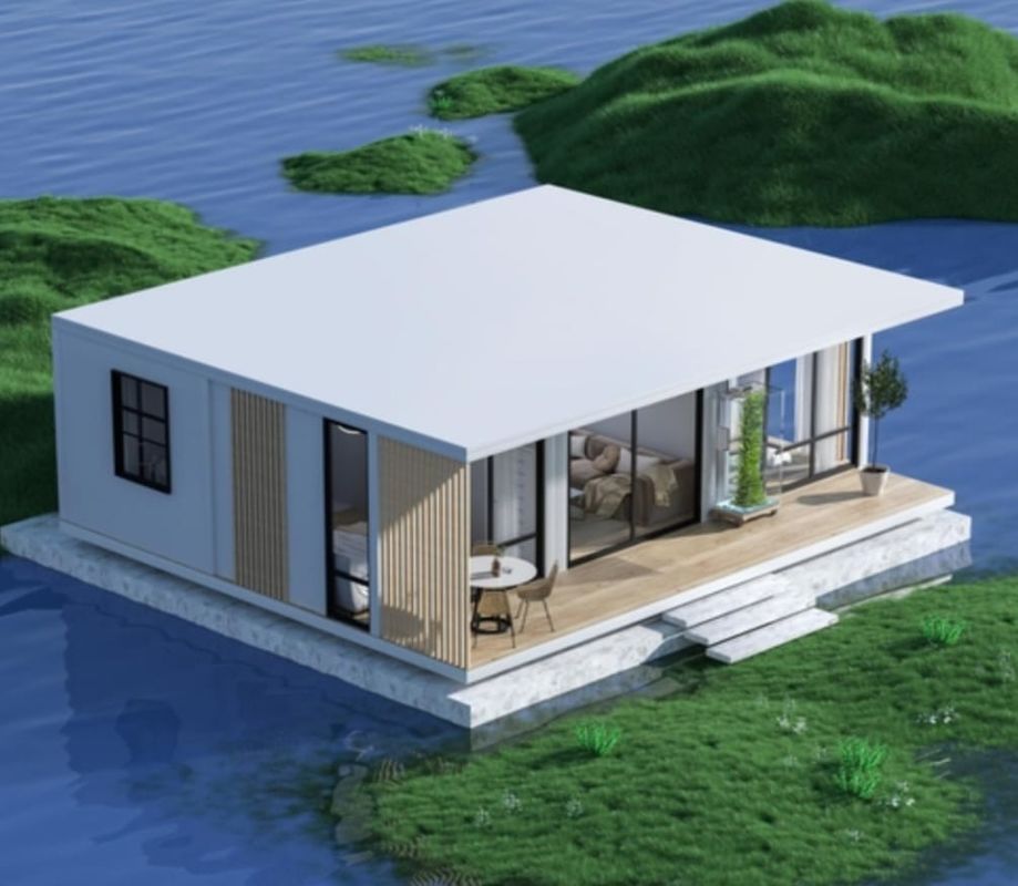 Customized Modern Shipping Container Home With Glass Wall And Terrace ...