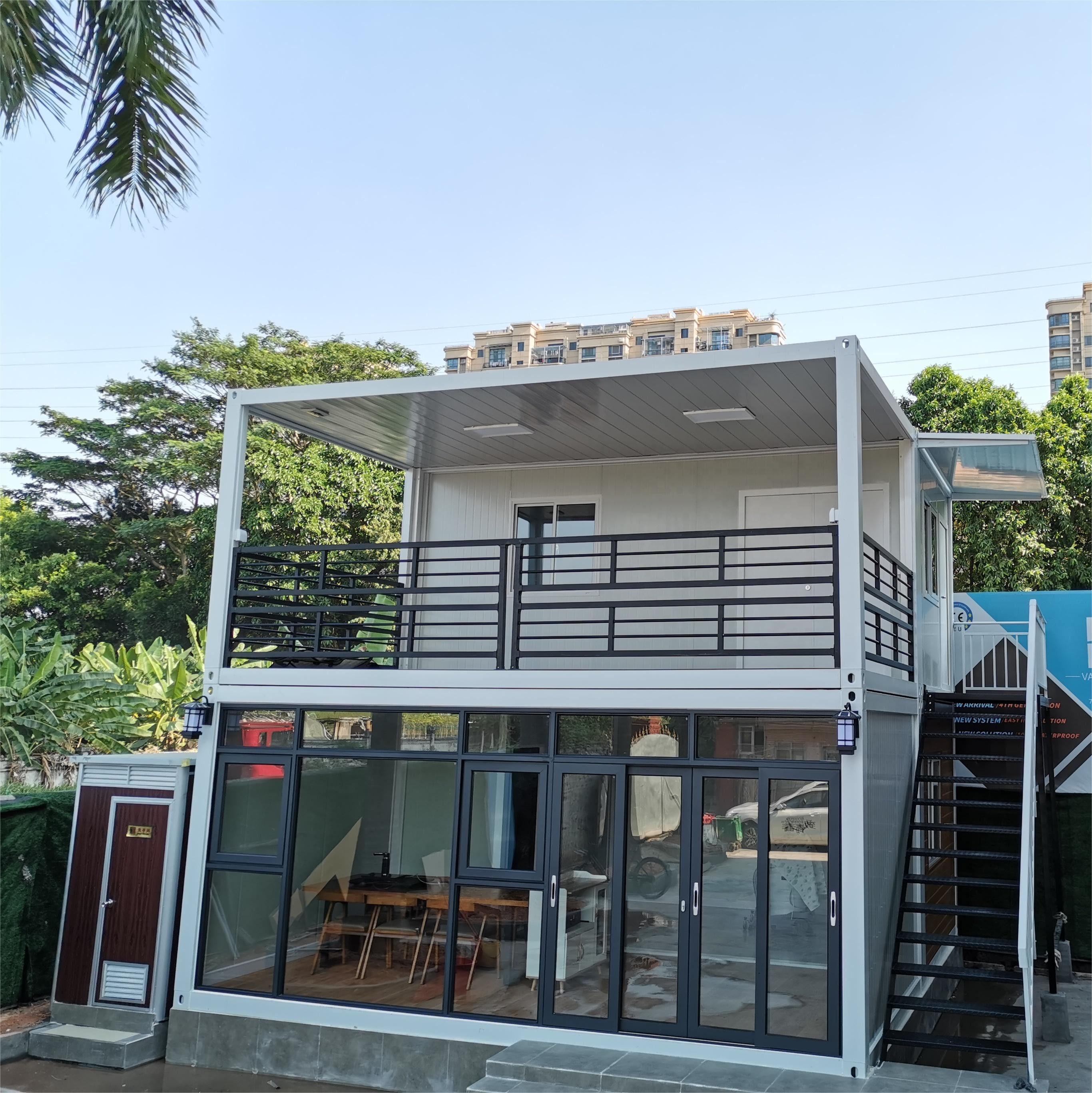 Portable Flat Pack Container House Modular Galvanized Steel Prefab Tiny ...