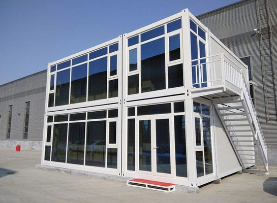 Light Steel Prefabricated 40ft Container Office Modular Design Two ...